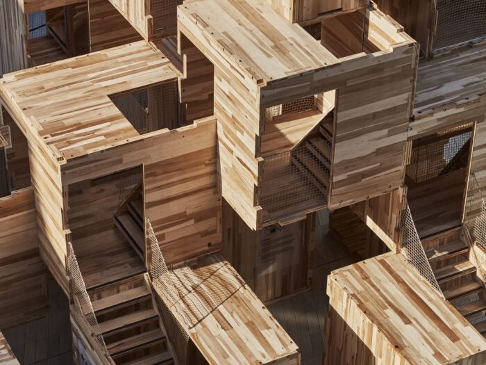 Una casa de madera sostenible en el Madrid Design Festival